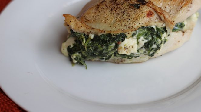 Spinach & Feta Stuffed Chicken Breast - WLS Recipes | Bariatric Food Coach