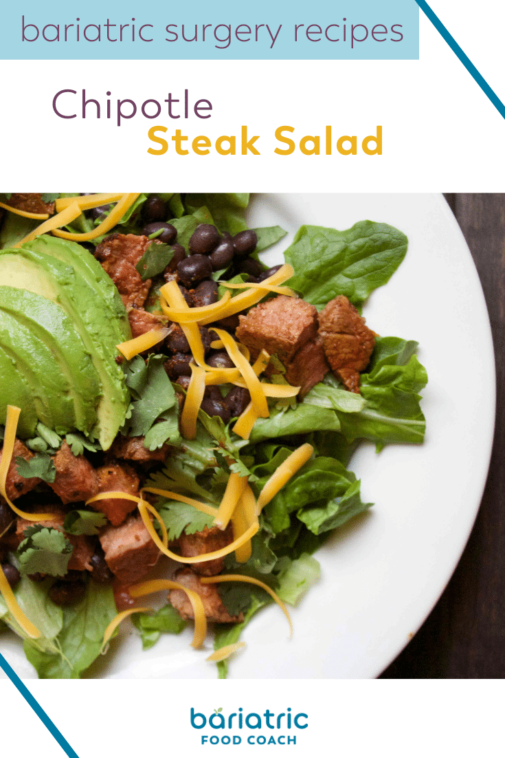 Chipotle Steak Salad - WLS Recipes | Bariatric Food Coach