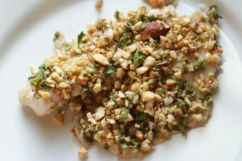 Garlic & Nut Encrusted Tilapia - Easy WLS Recipe | Bariatric Food Coach