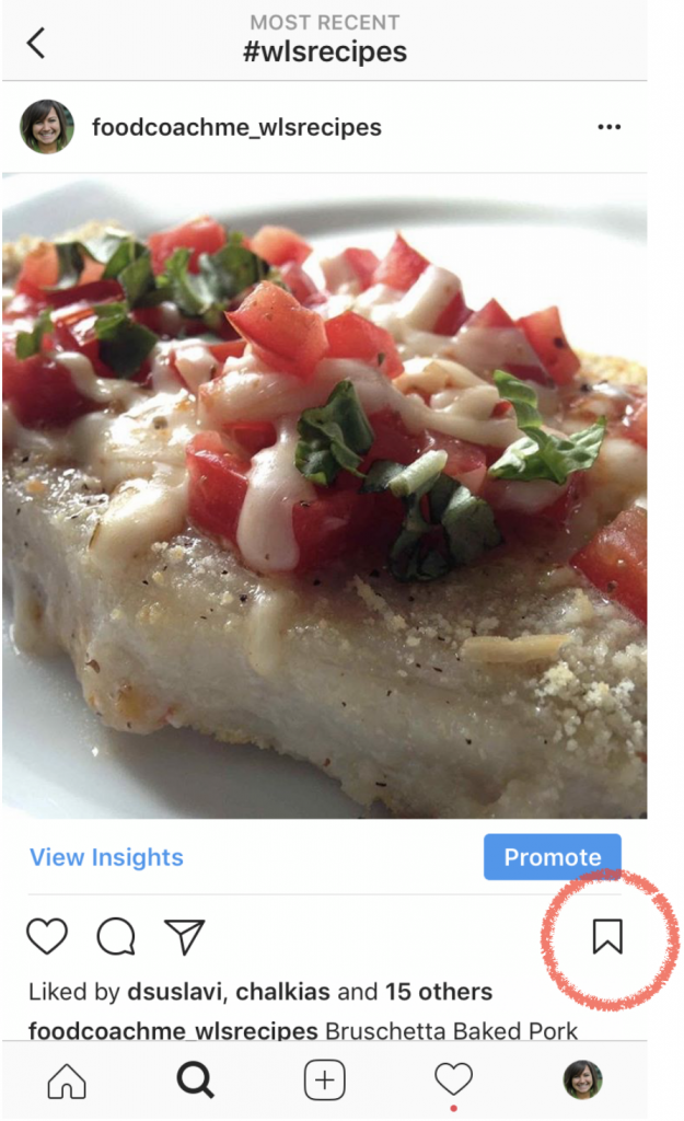 Saving WLS Recipes on Instagram - How to Create "Collections"