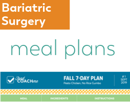 Bariatric Surgery Meal Plans | Bariatric Food Coach