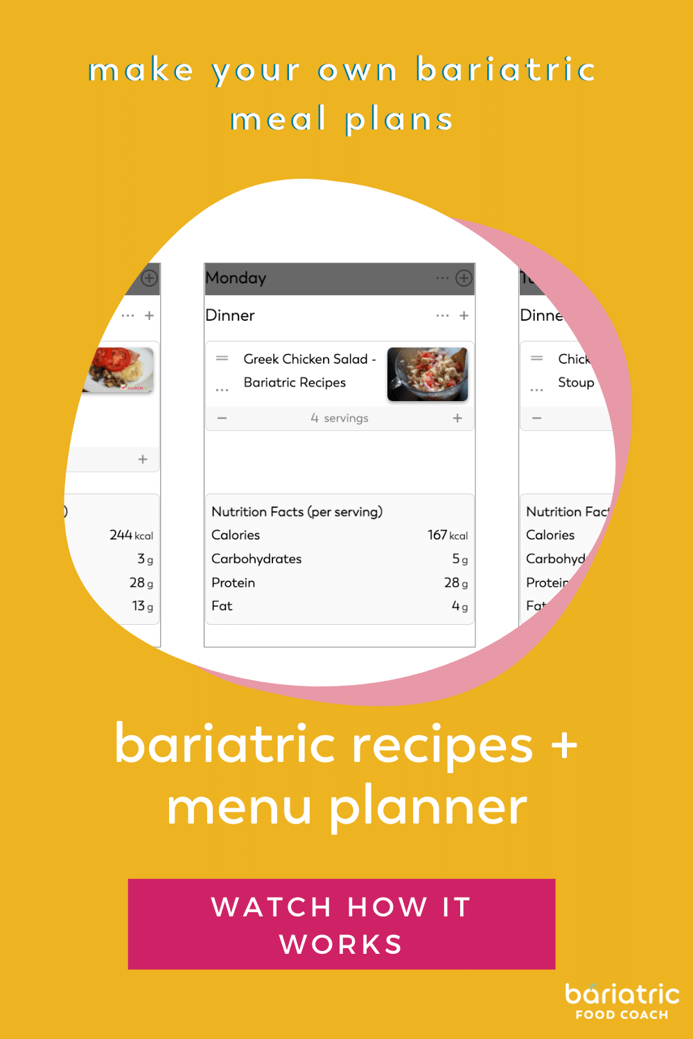 Custom Bariatric Menus | Bariatric Food Coach