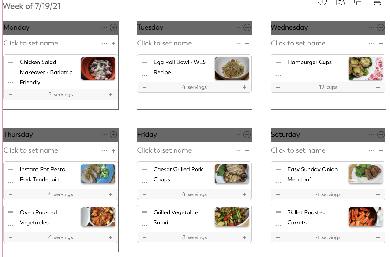 Custom Bariatric Menus